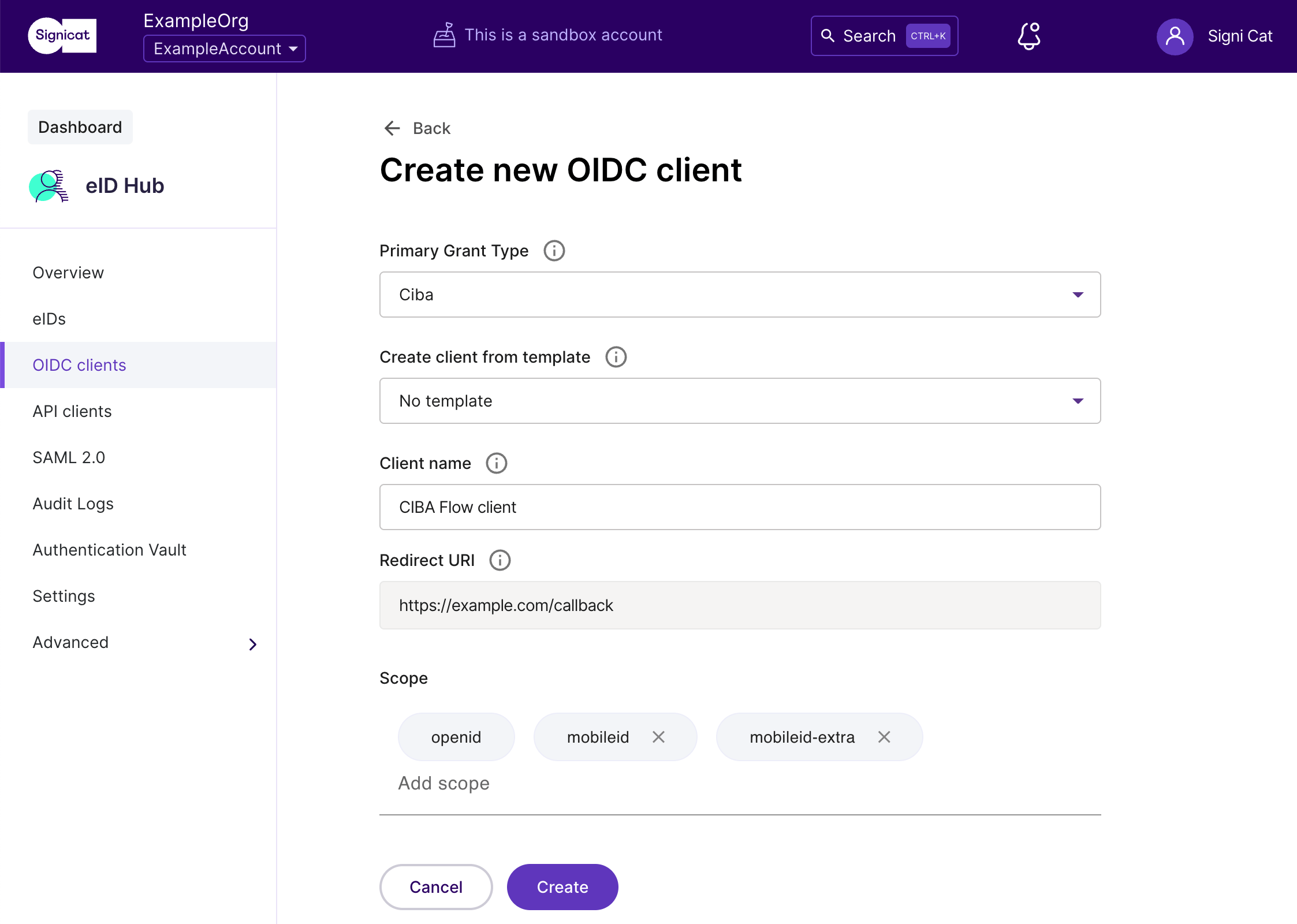 Setup | Signicat Documentation