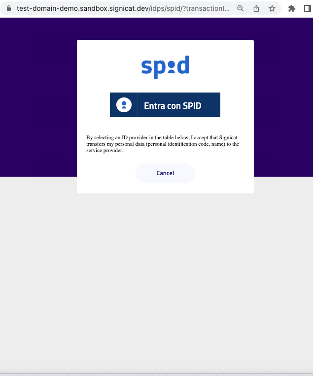 Setup of SPID | Signicat Documentation