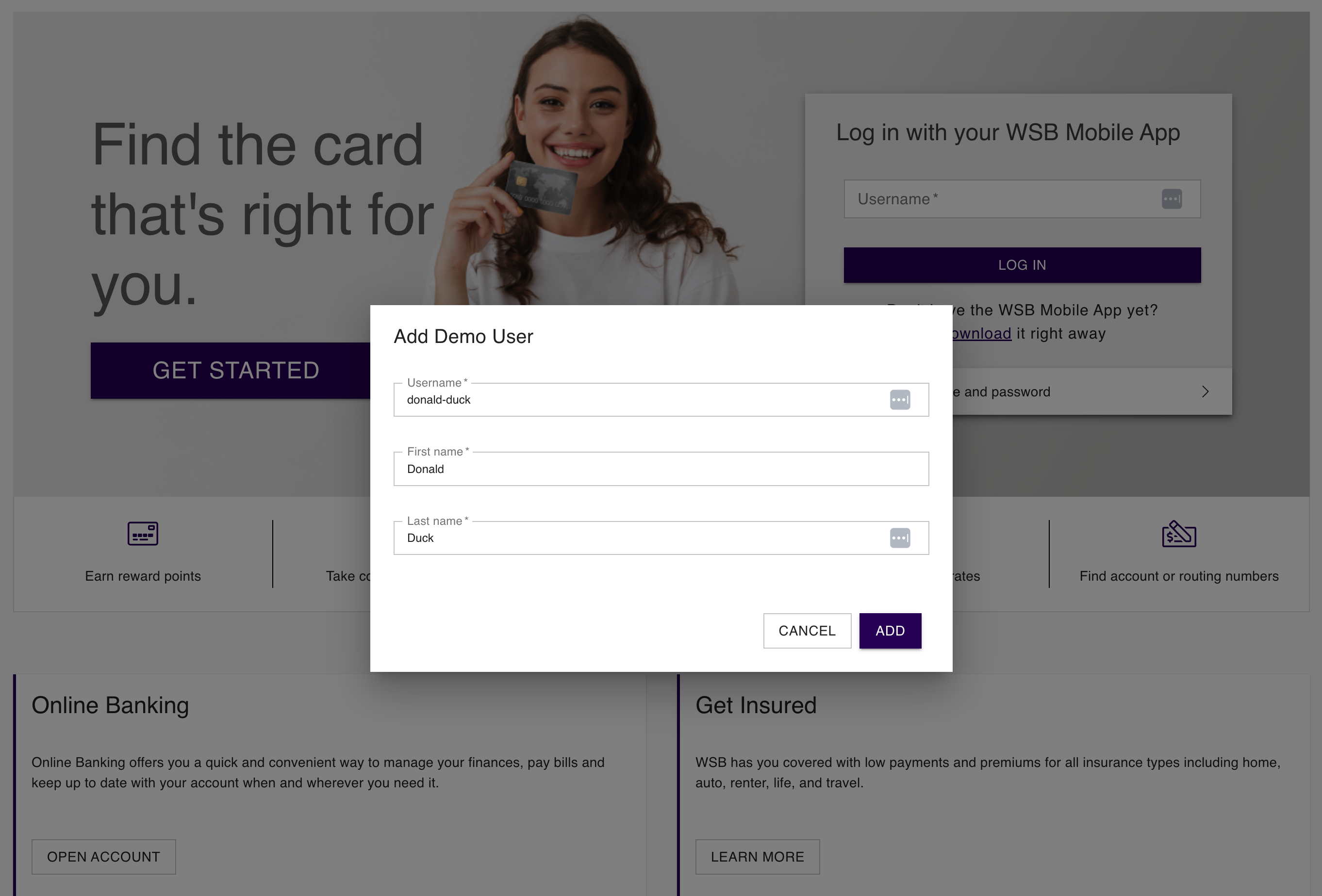 Manage demo users | Signicat Documentation