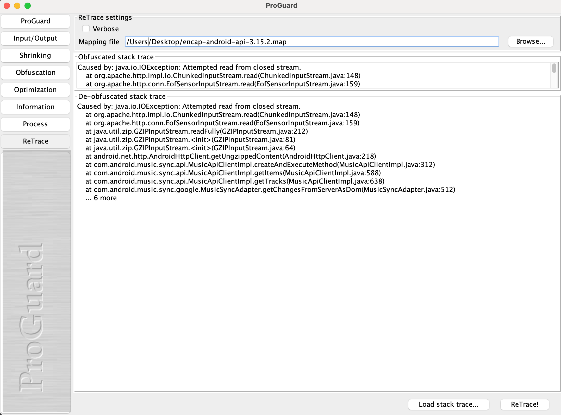 Stack trace | Signicat Documentation